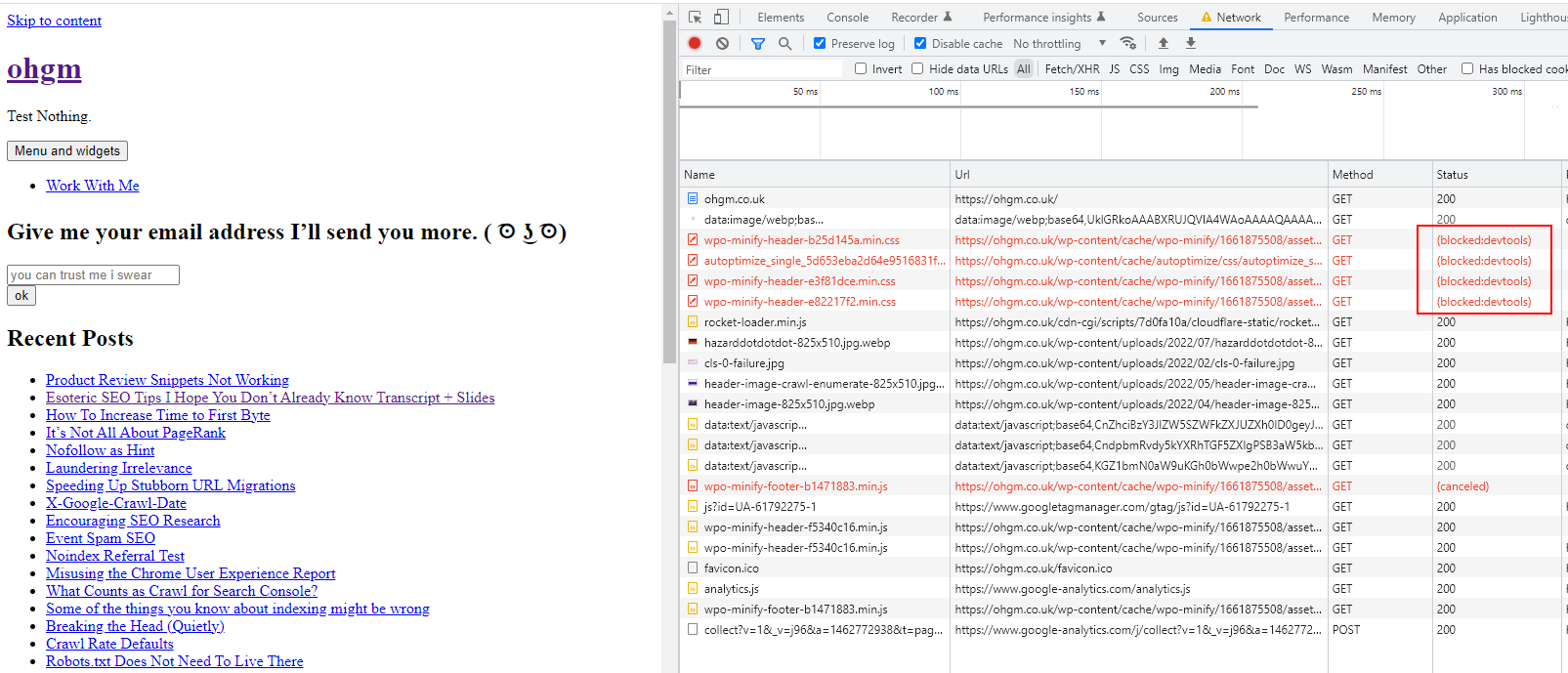 Render Gauntlet (Request Blocking) | ohgm